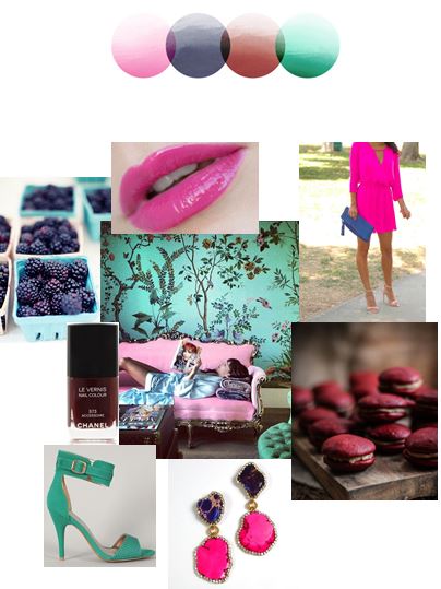 Bright Jewel Tones | Color Story | Palette Inspiration Board|Bright ...